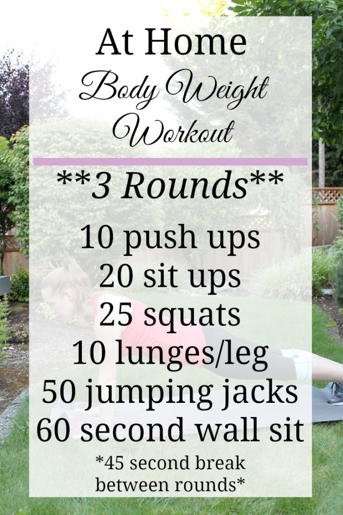 Quick body weight workout - A Fit Mom's Life